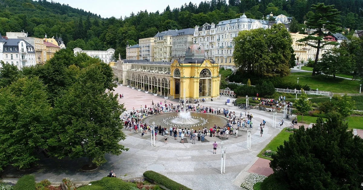 CEREMONIAL OPENING OF THE SINGING FOUNTAIN - Mariánské Lázně